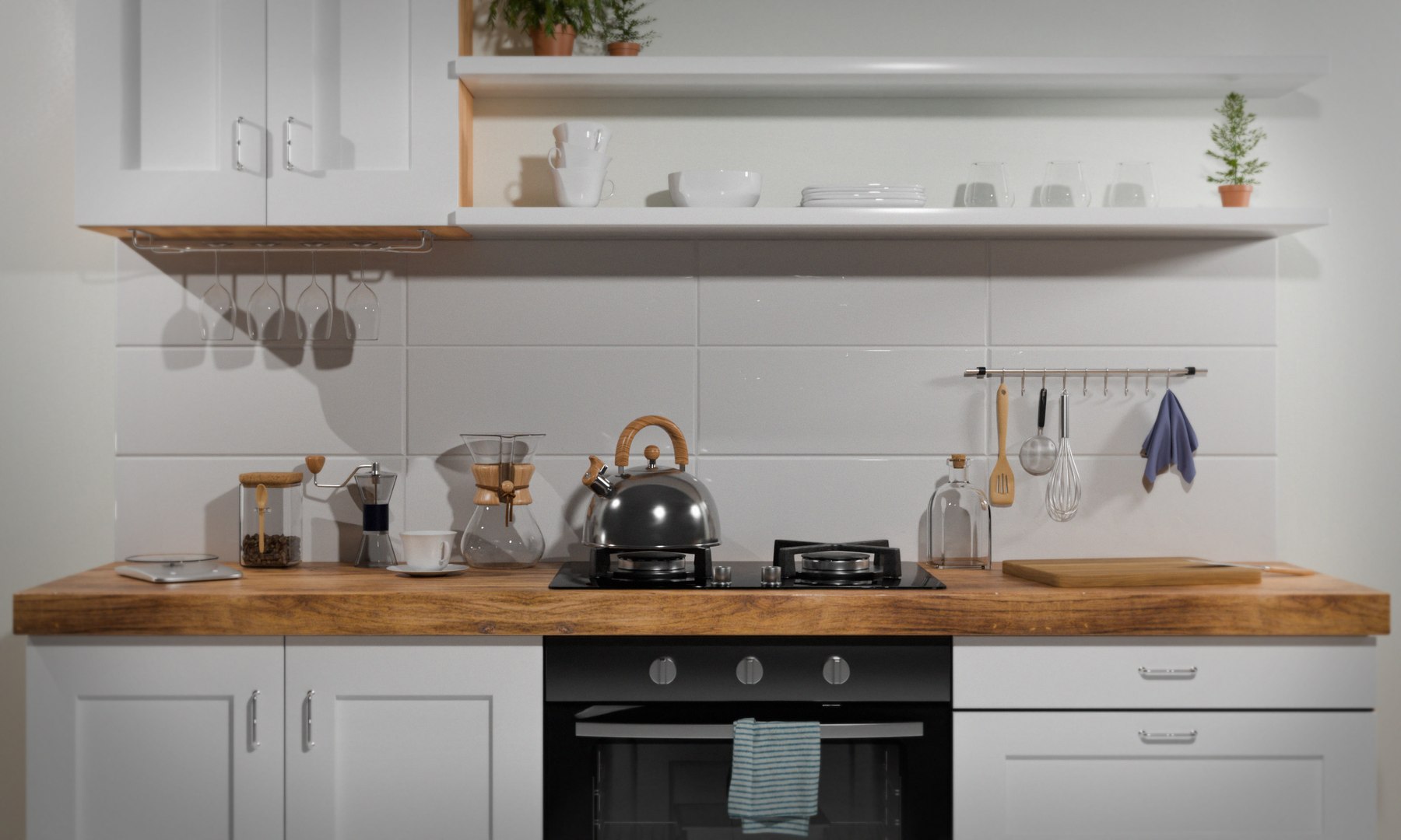 Free 3D Kitchen Scene With Furniture - TurboSquid 2284767