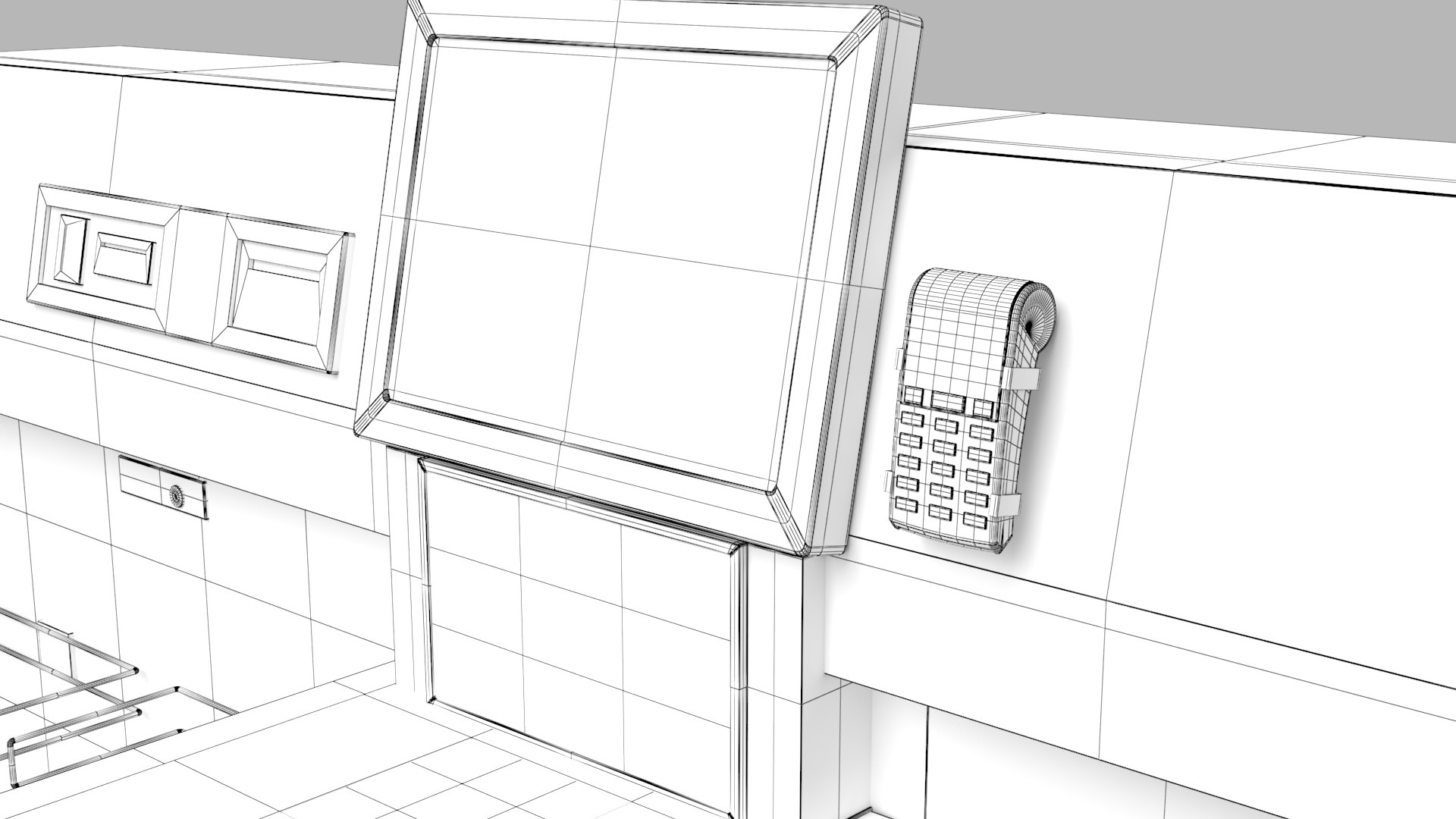 Self Service Checkout 3D Model - TurboSquid 2031460