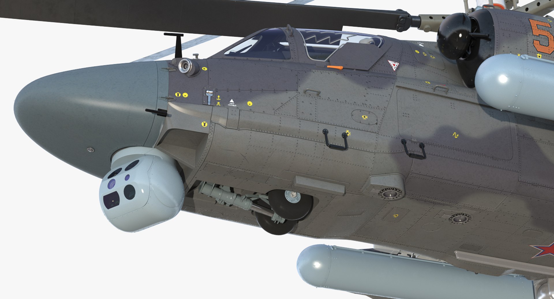 Attack helicopter ka52 black model - TurboSquid 1190657