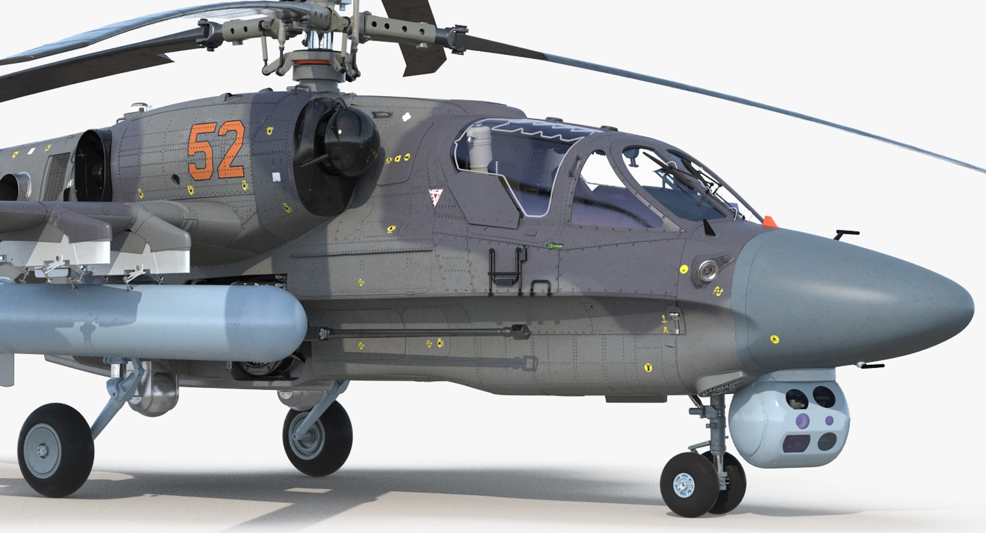 Attack helicopter ka52 black model - TurboSquid 1190657