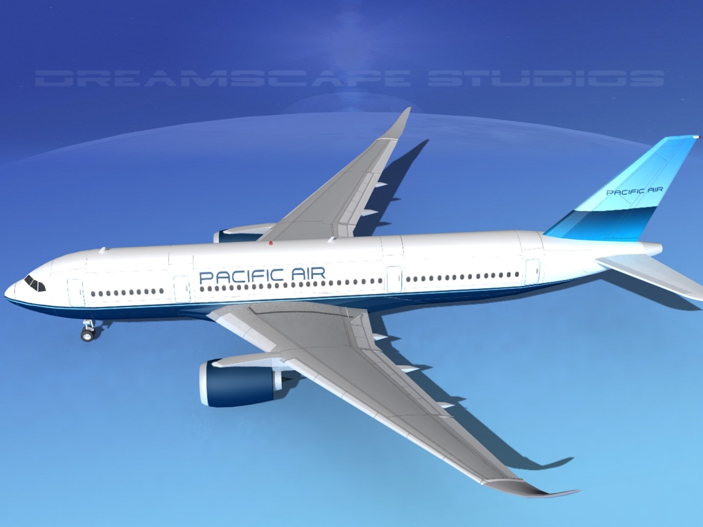 3d Dxf Airbus A350