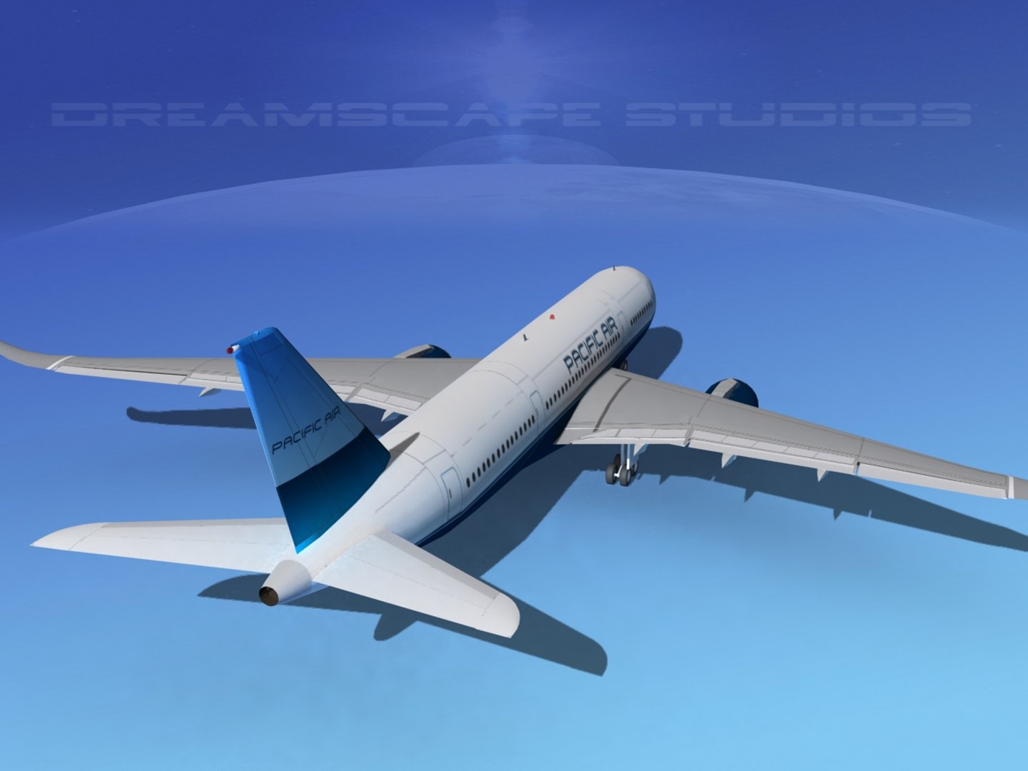 3d Dxf Airbus A350