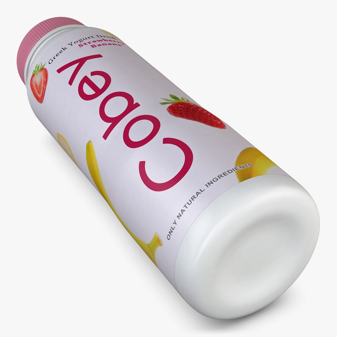 3D Cobey Yogurt Bottle 350ml Simple M 1 Model - TurboSquid 2136428