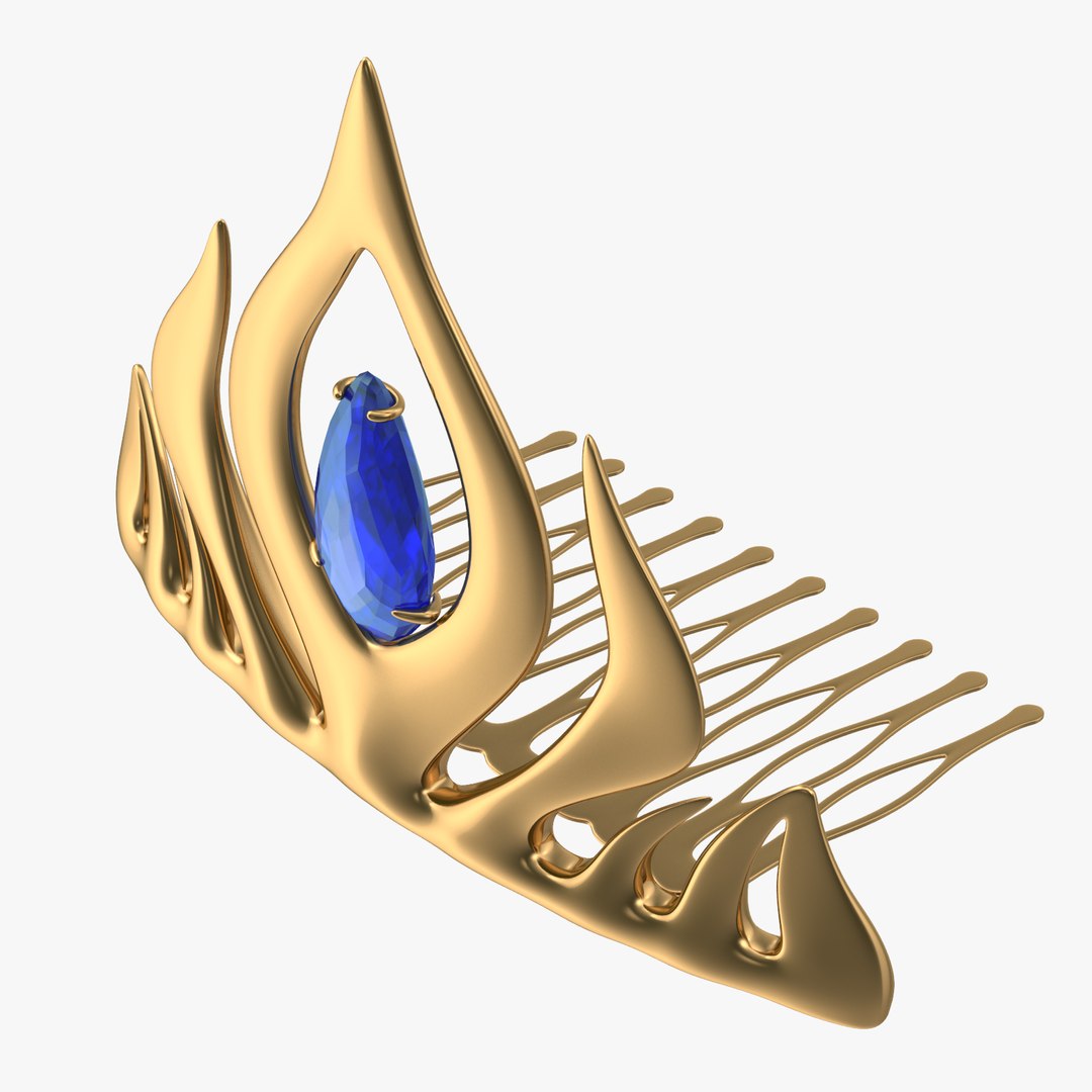 princess tiaras ariel 3d model