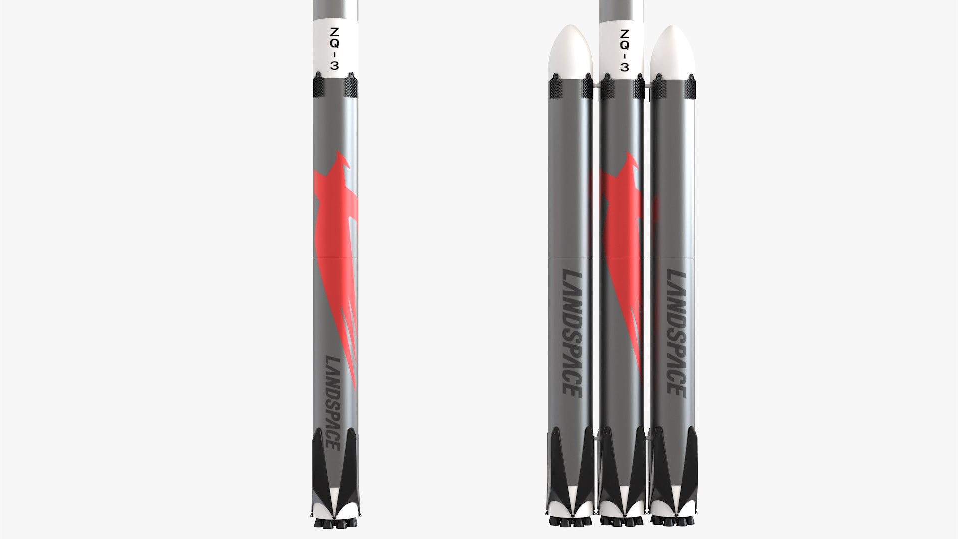 3D Landspace ZQ-1 ZQ-2 ZQ-3 Zhuque Rocket - TurboSquid 2183257