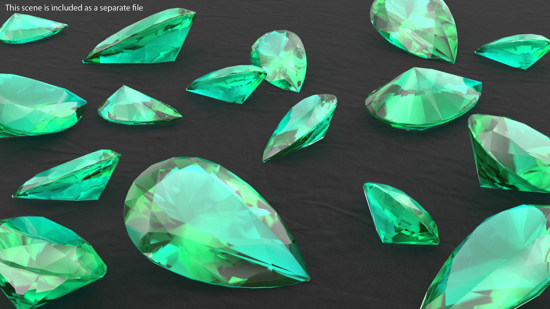 Pear Cut Emerald 3D Model - TurboSquid 1867644