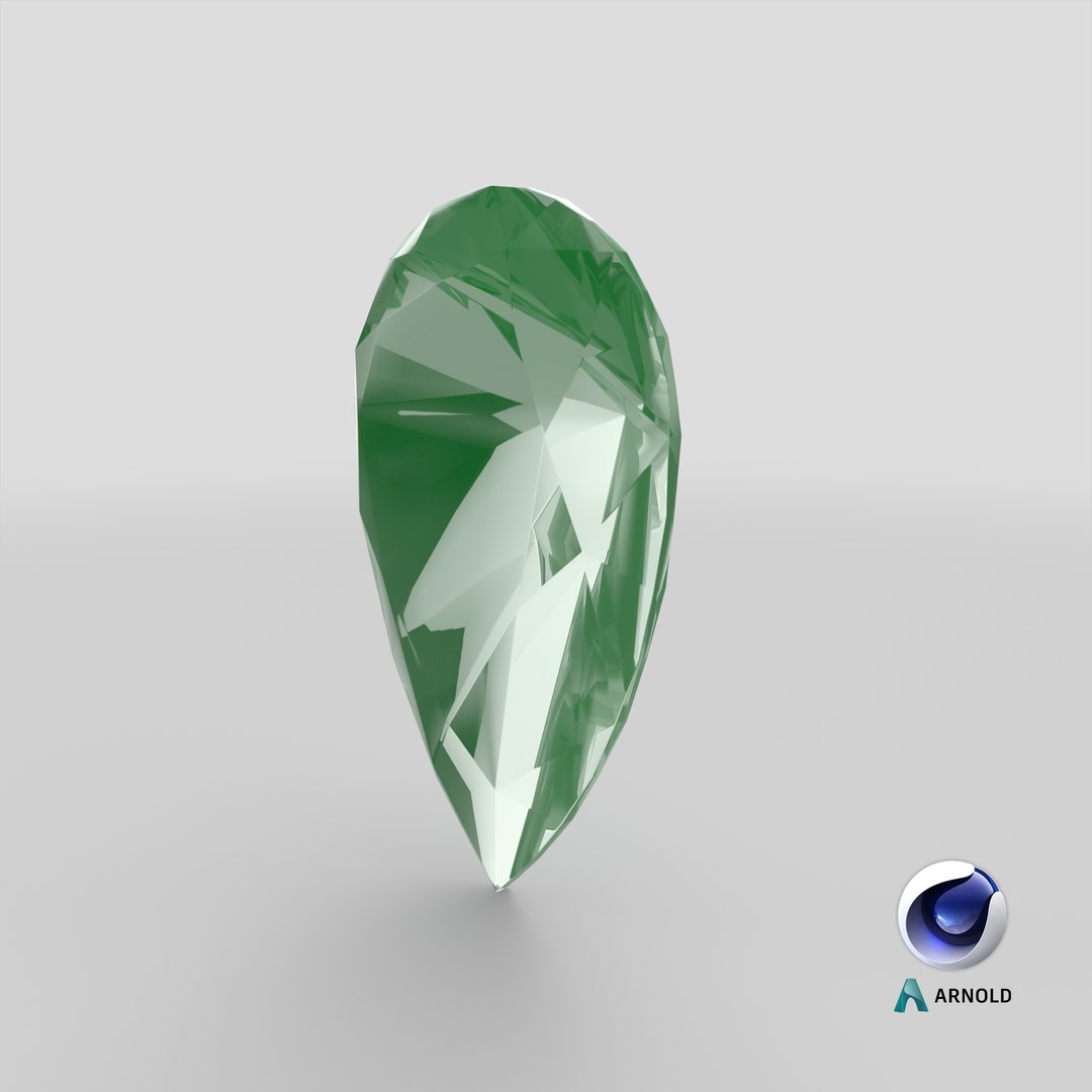 Pear Cut Emerald 3D Model - TurboSquid 1867644