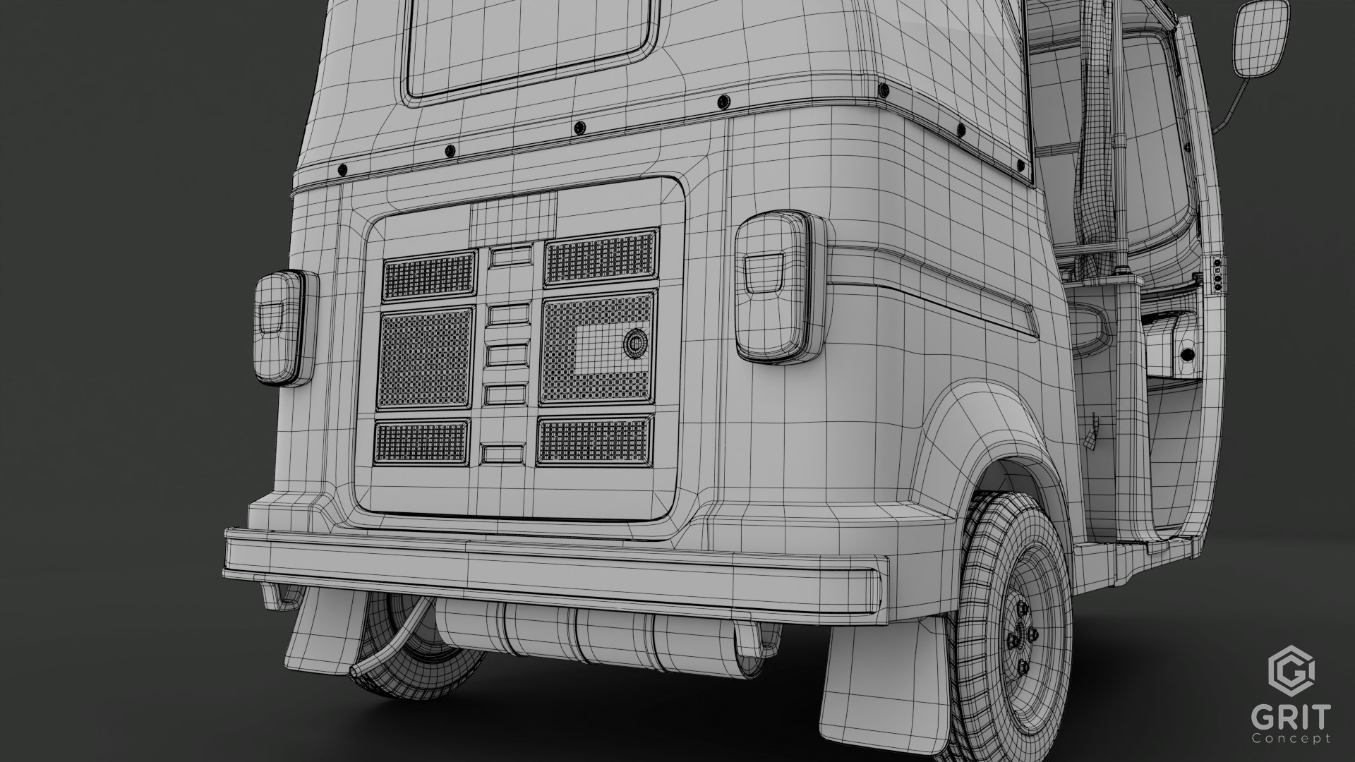 TRICYCLE - RICKSHAW 3D MODEL Low-poly 3D model 3D model - TurboSquid ...