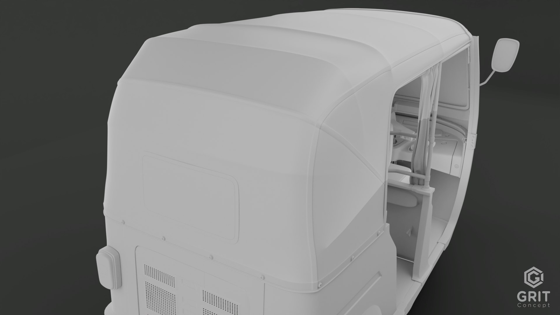 TRICYCLE - RICKSHAW 3D MODEL Low-poly 3D model 3D model - TurboSquid ...