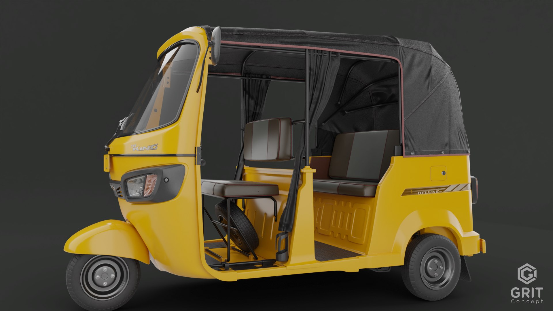 TRICYCLE - RICKSHAW 3D MODEL Low-poly 3D model 3D model - TurboSquid ...