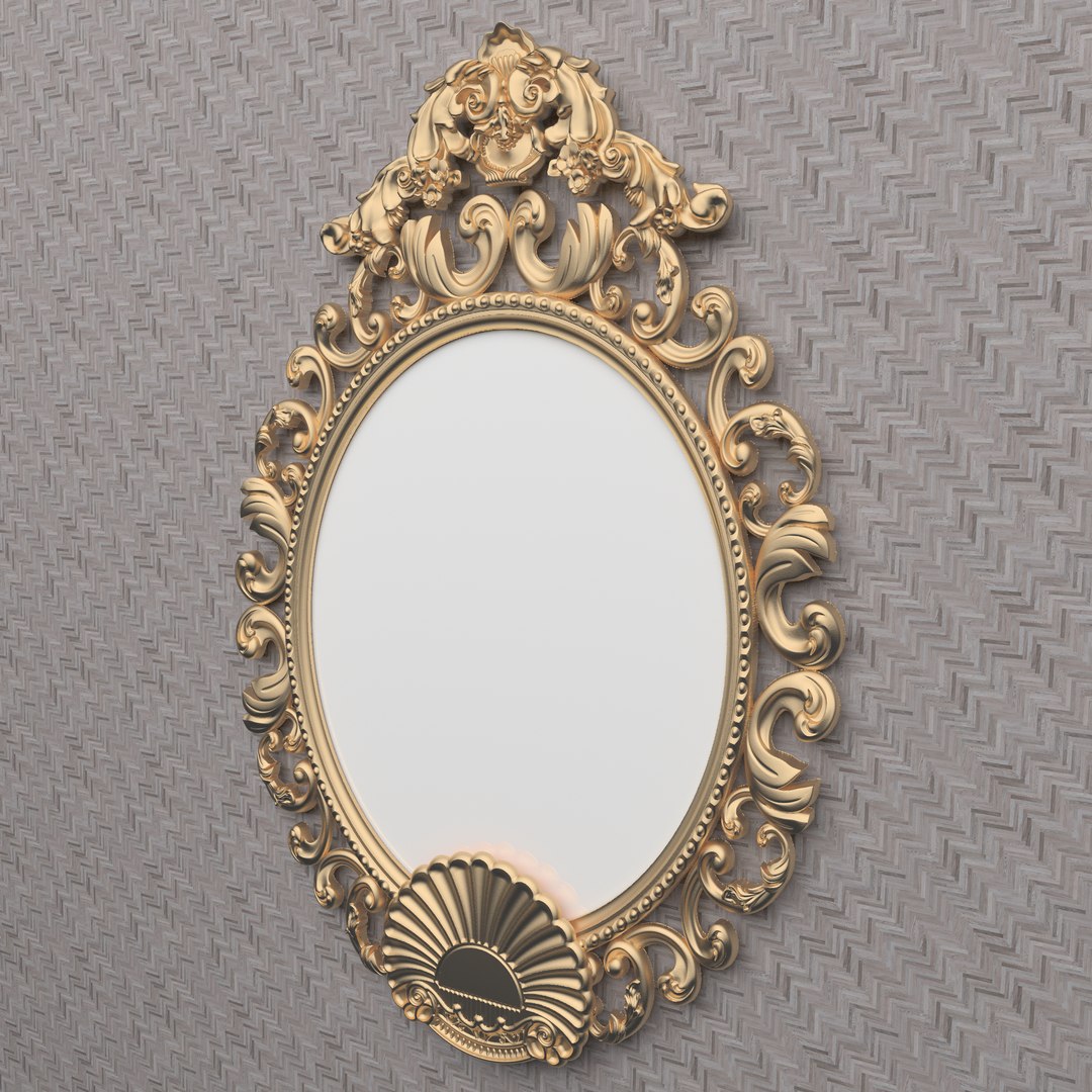 Classic Mirror 8K 3D - TurboSquid 2259338