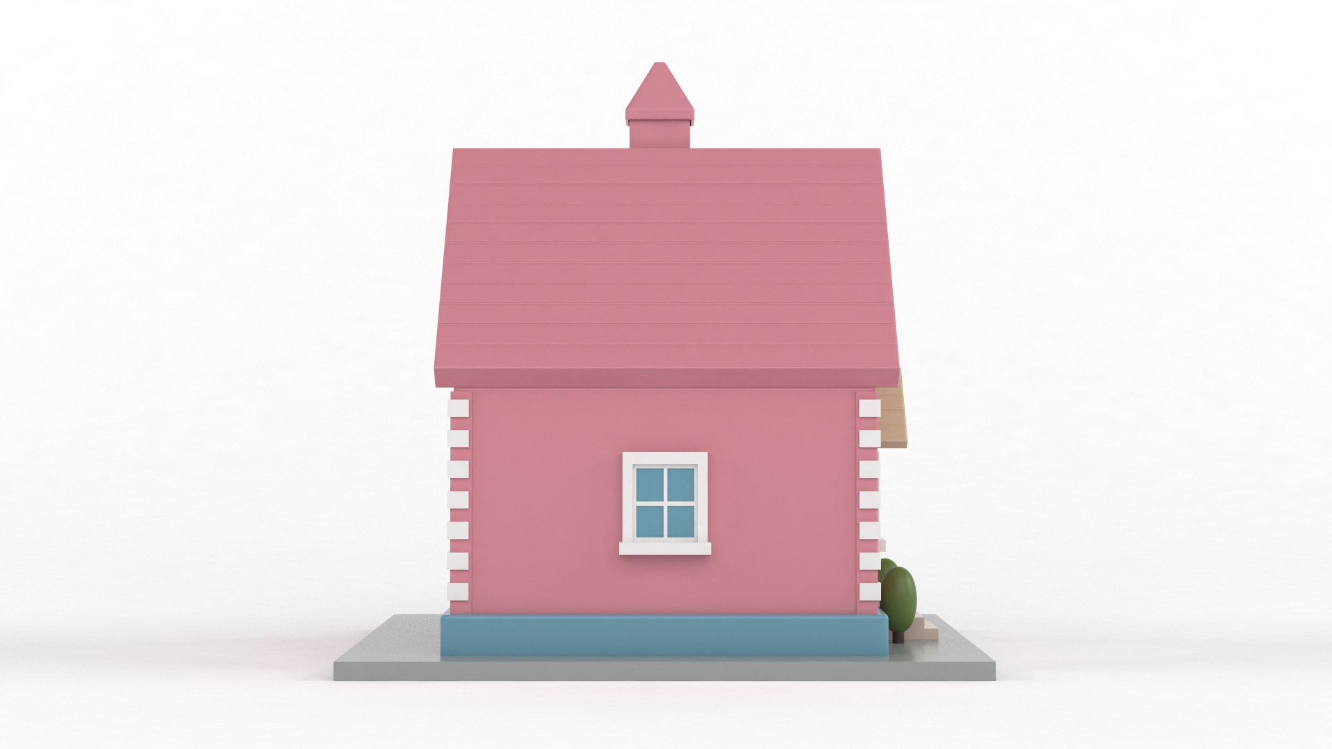 3D Cartoon House Model - TurboSquid 2337261