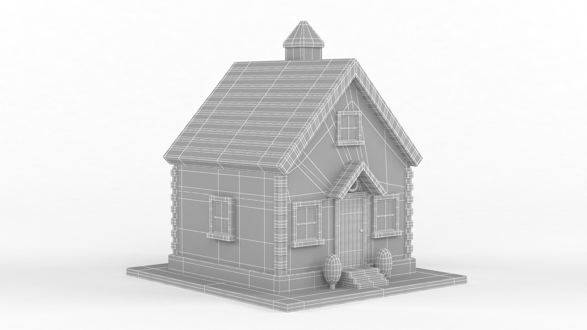 3D Cartoon House Model - TurboSquid 2337261