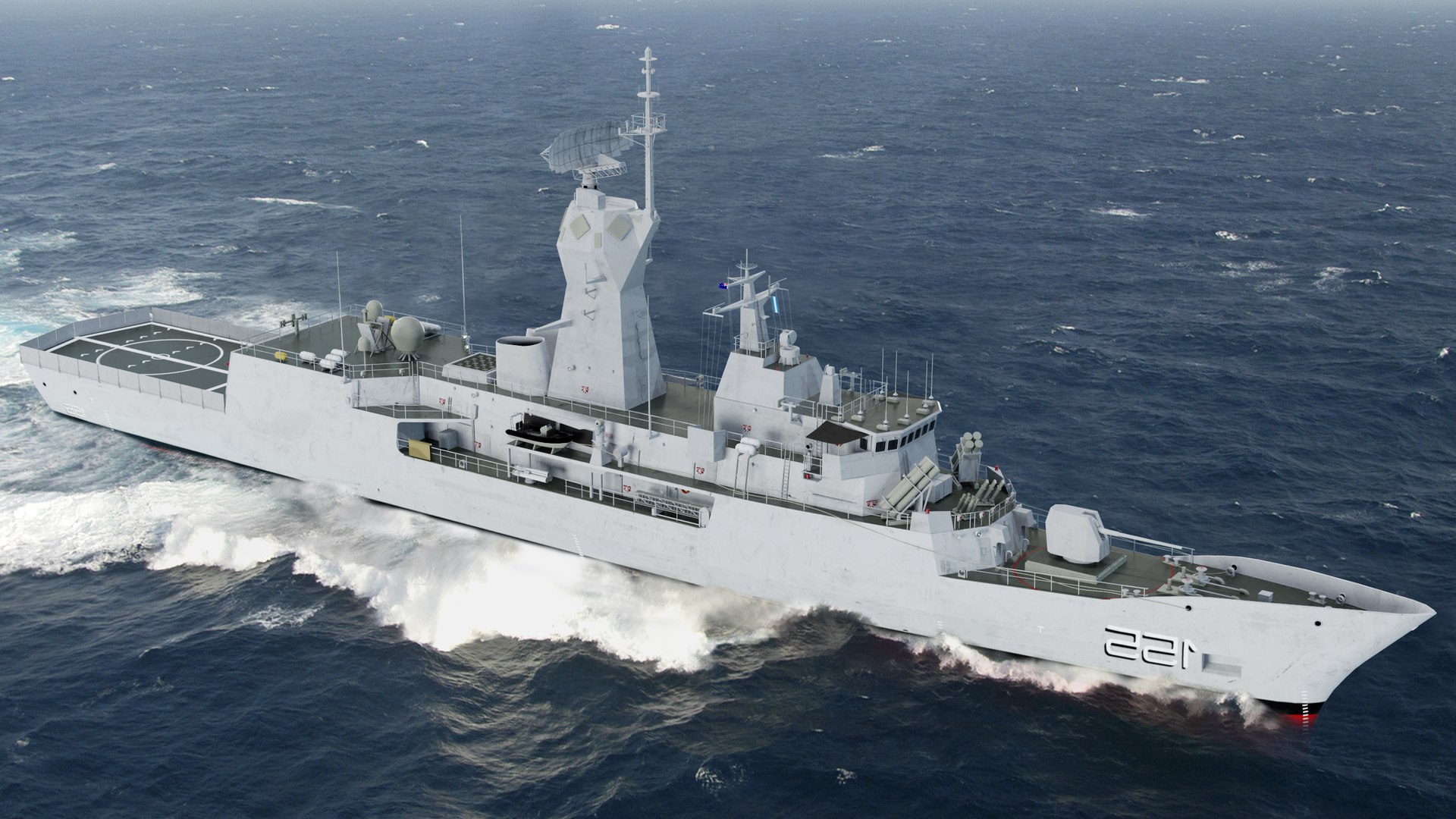 3D Anzac-Class Frigate - TurboSquid 1860384