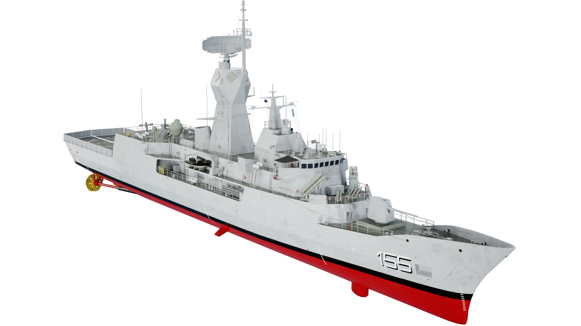 3D Anzac-Class Frigate - TurboSquid 1860384