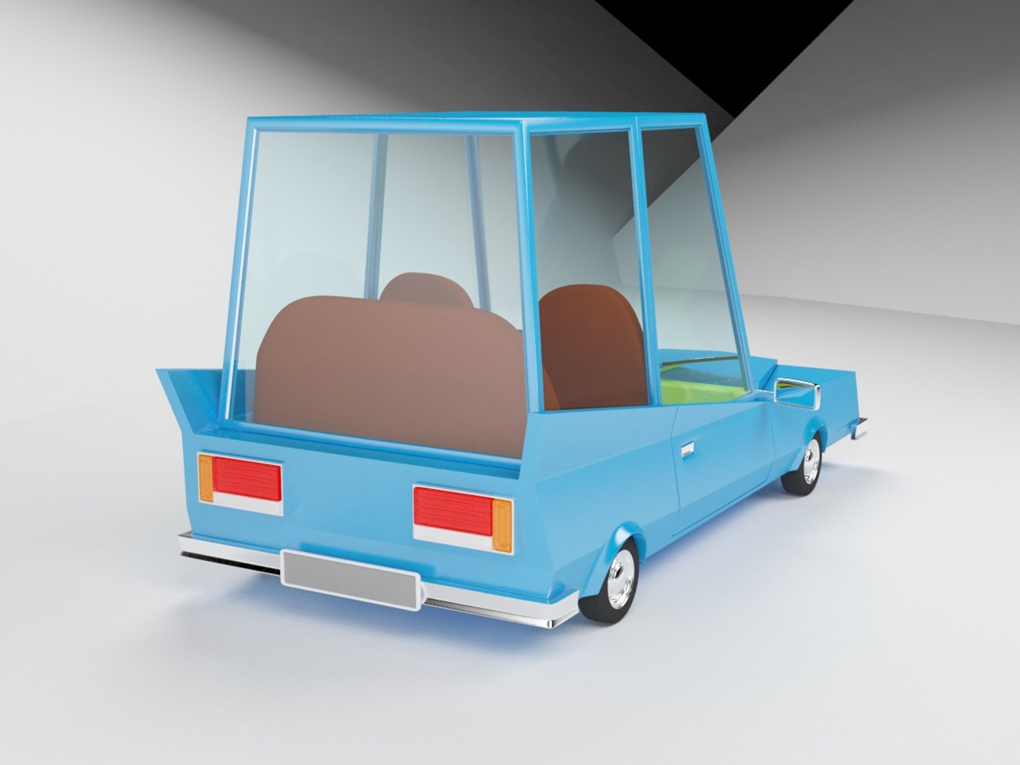 3D Cartoon Car Model - TurboSquid 1441232