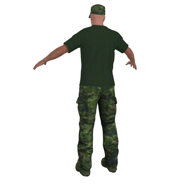 3d model rigged soldier 6