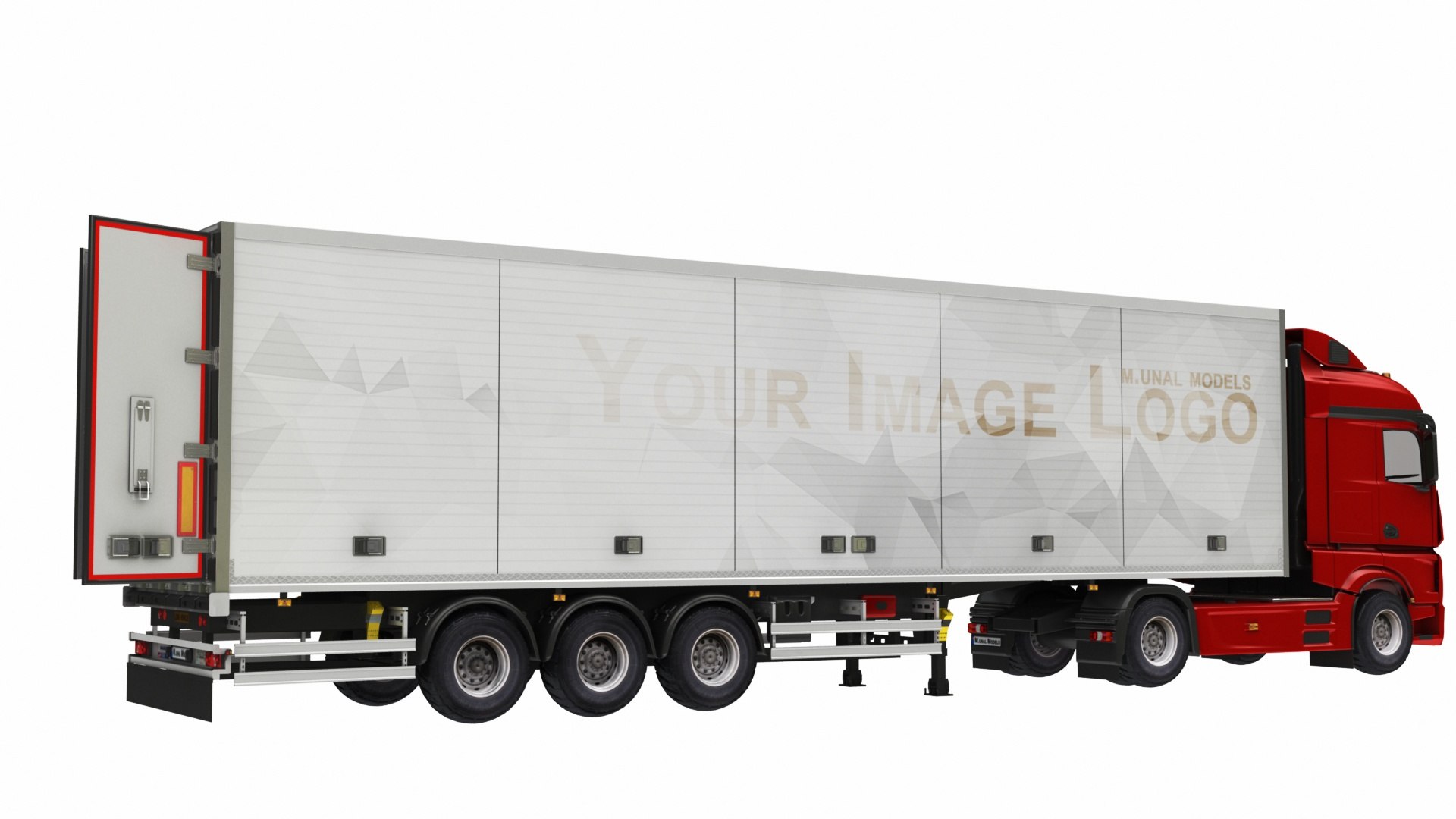 3D Box Trailer Truck 2 - TurboSquid 1610899