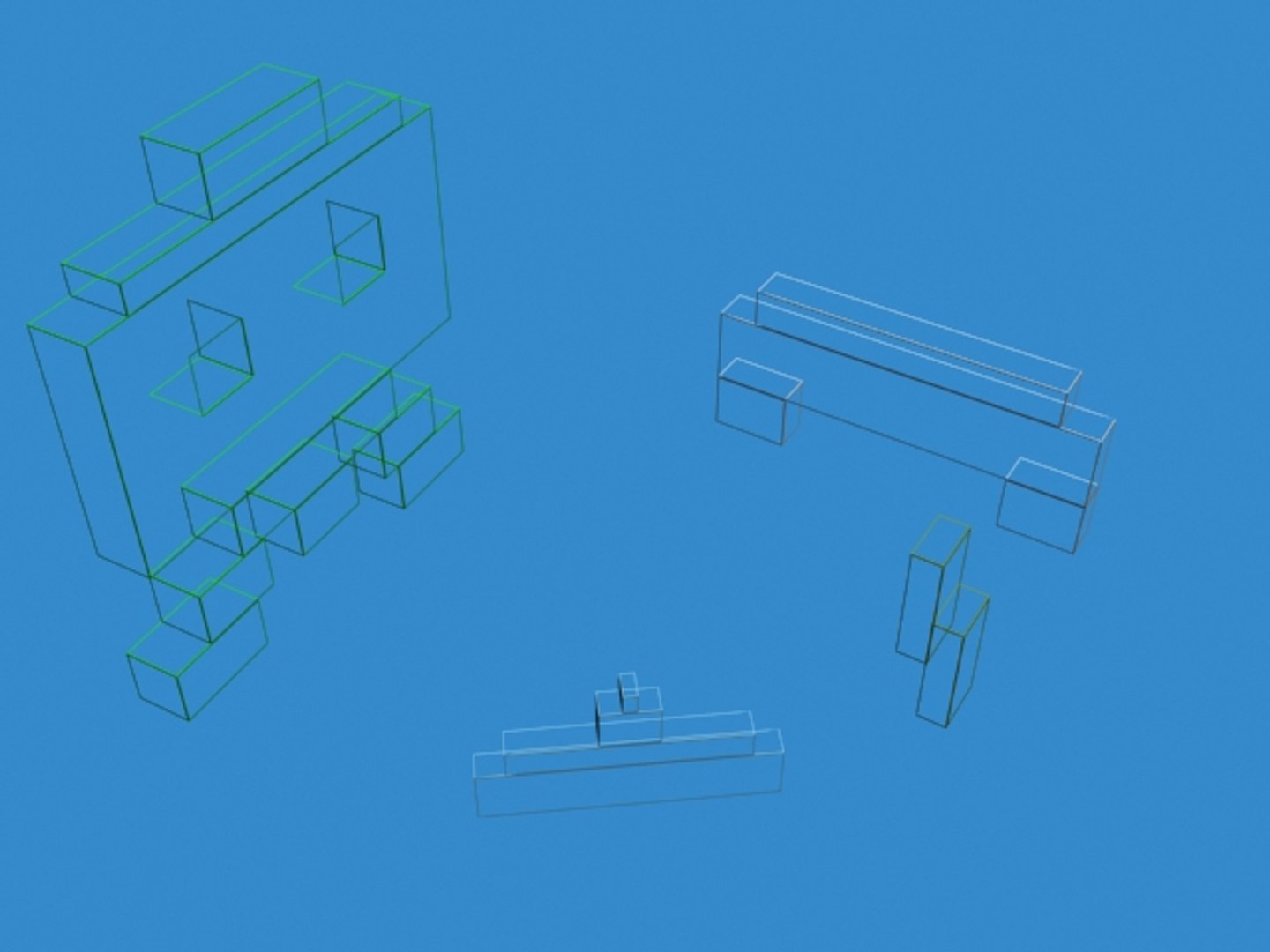 3d Model Space Invaders Alien