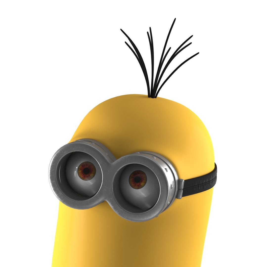 tall eyed minion pose 3d max