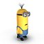 tall eyed minion pose 3d max