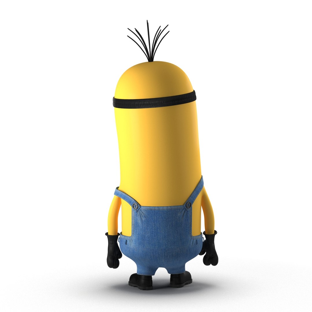 tall eyed minion pose 3d max