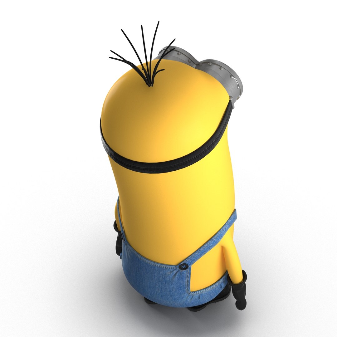 tall eyed minion pose 3d max