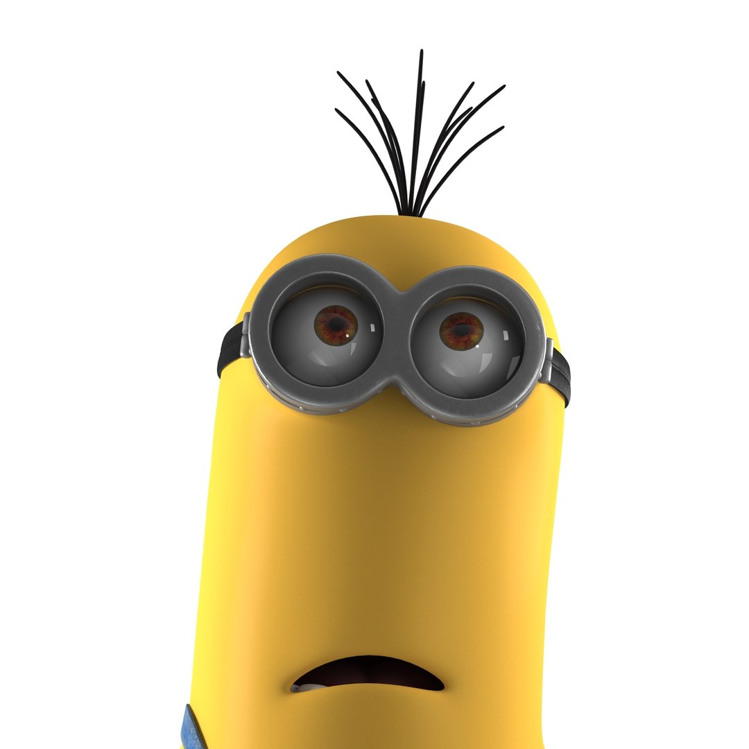 tall eyed minion pose 3d max