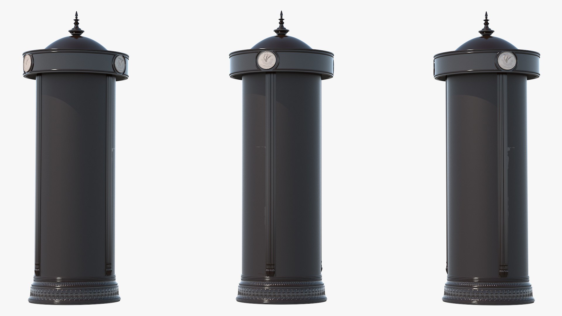 3D vintage advertising column model - TurboSquid 1480020