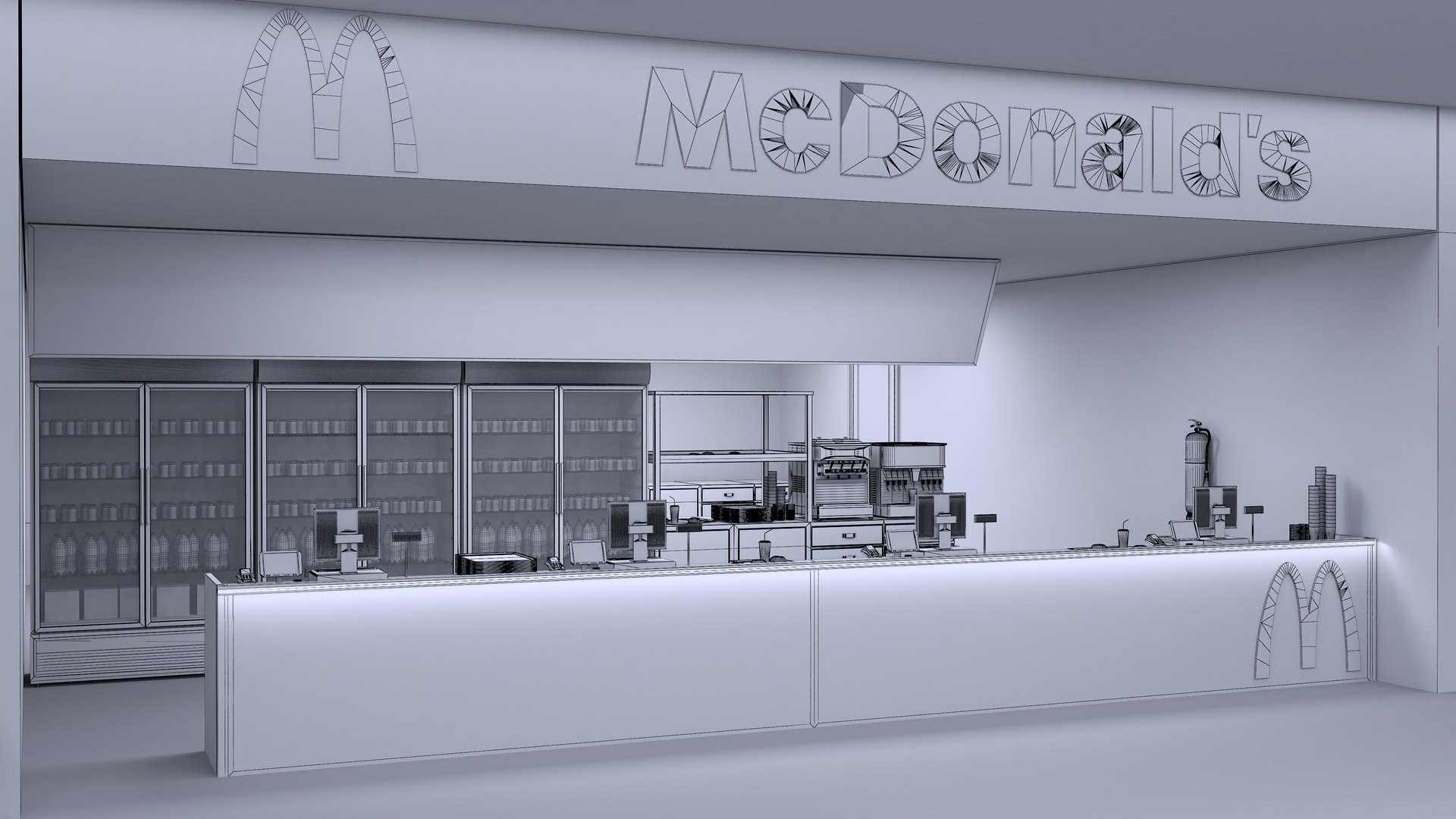 McDonalds Restaurant - High detail 3D model - TurboSquid 1905425