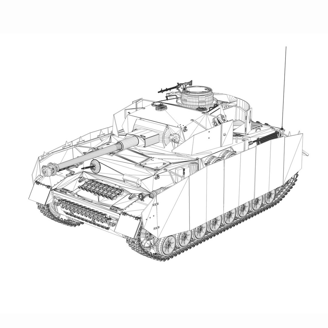 3ds German Panzer 4 Ausf