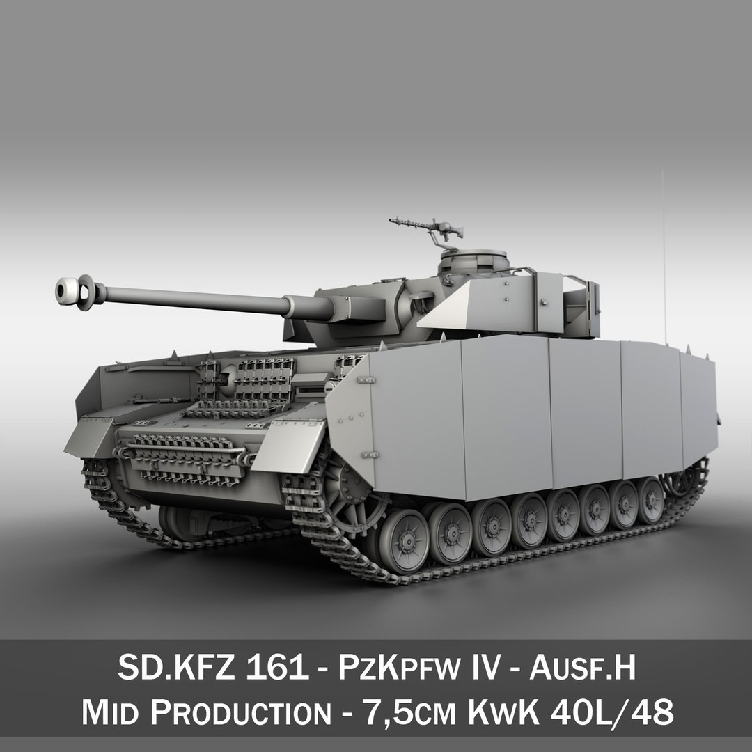 3ds German Panzer 4 Ausf