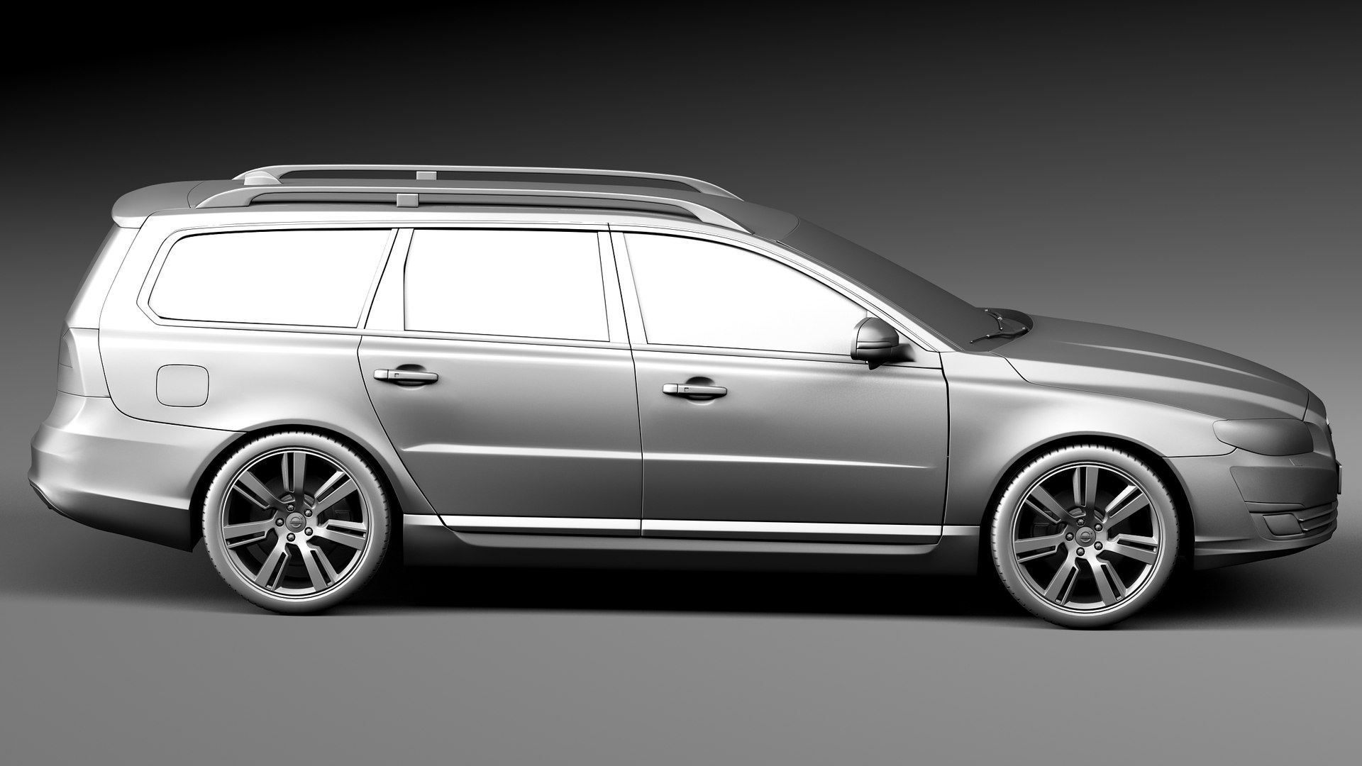 2013 2014 V70 3d Model