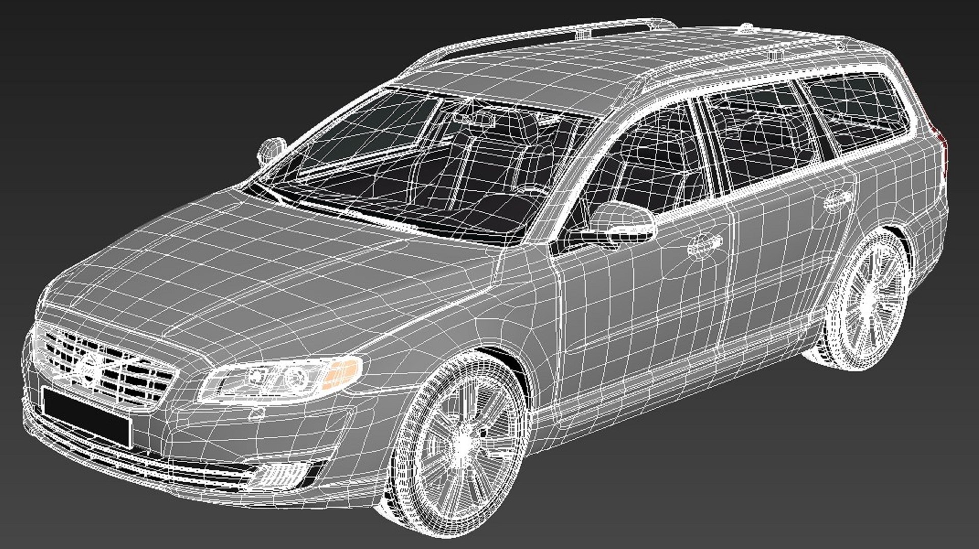 2013 2014 V70 3d Model