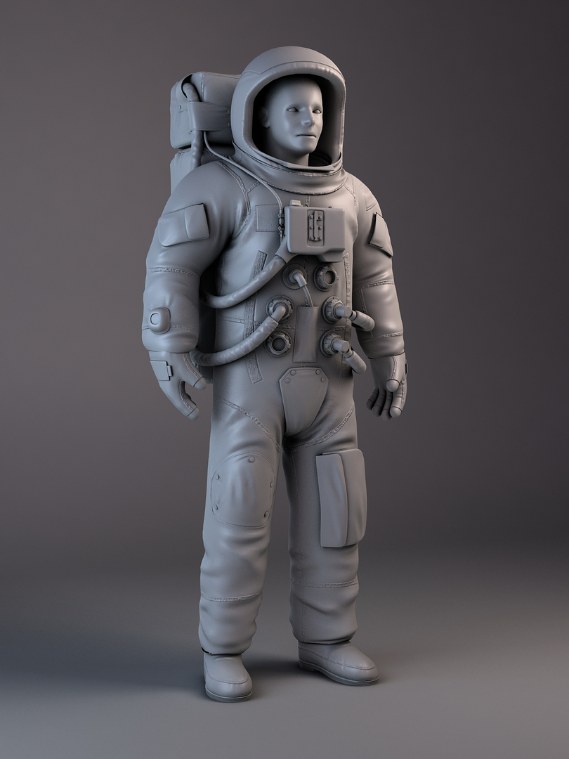 modelo 3d Astronauta de la NASA aparejado para Maya VRAY - TurboSquid 952313