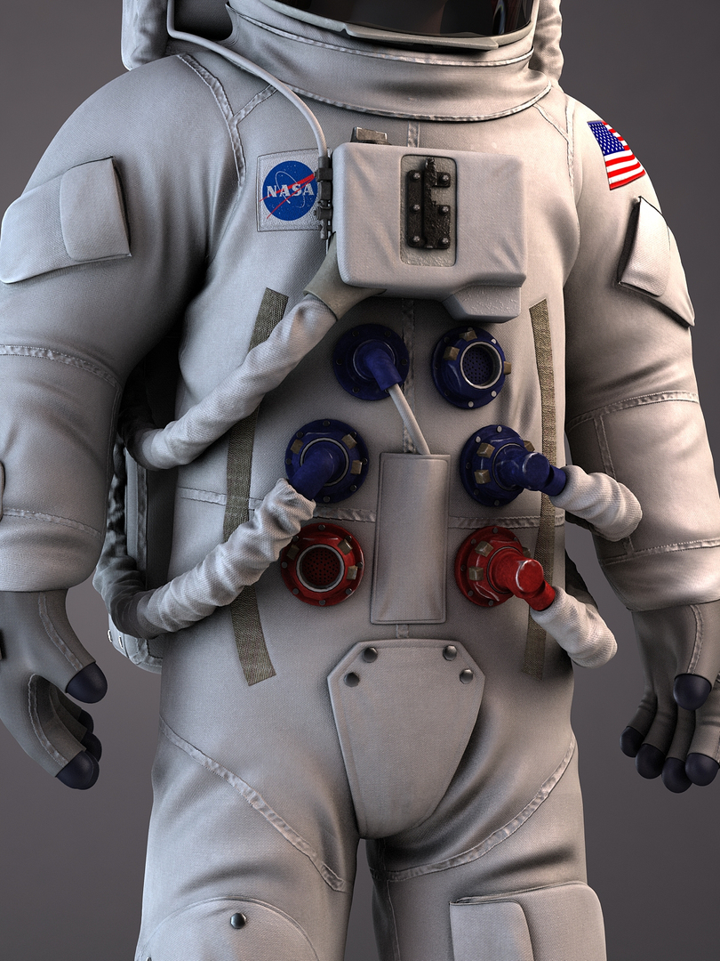 modelo 3d Astronauta de la NASA aparejado para Maya VRAY - TurboSquid 952313