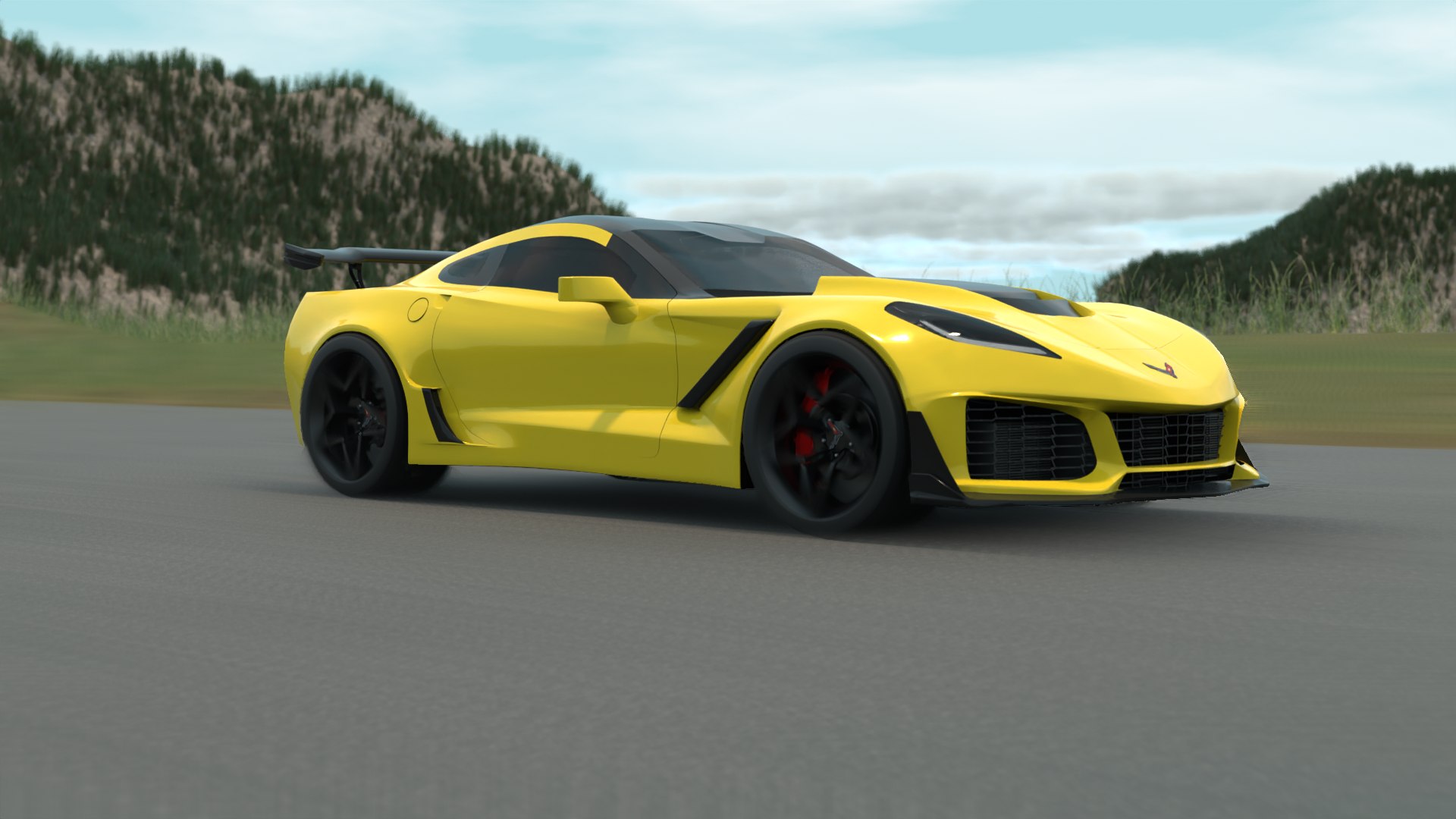 2019 Corvette ZR1 3D Model - TurboSquid 2267211
