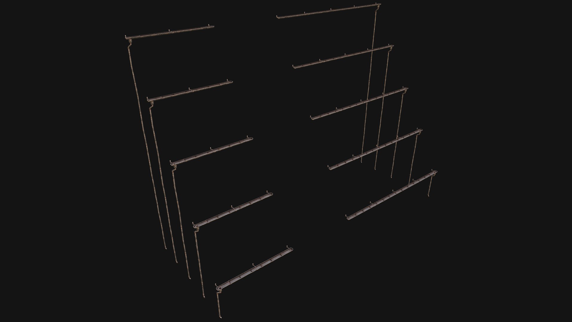 3D Gutter System Medieval Roof - TurboSquid 2151874
