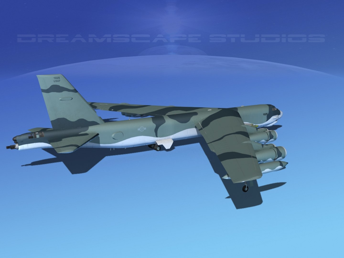 3ds stratofortress boeing b-52 bomber