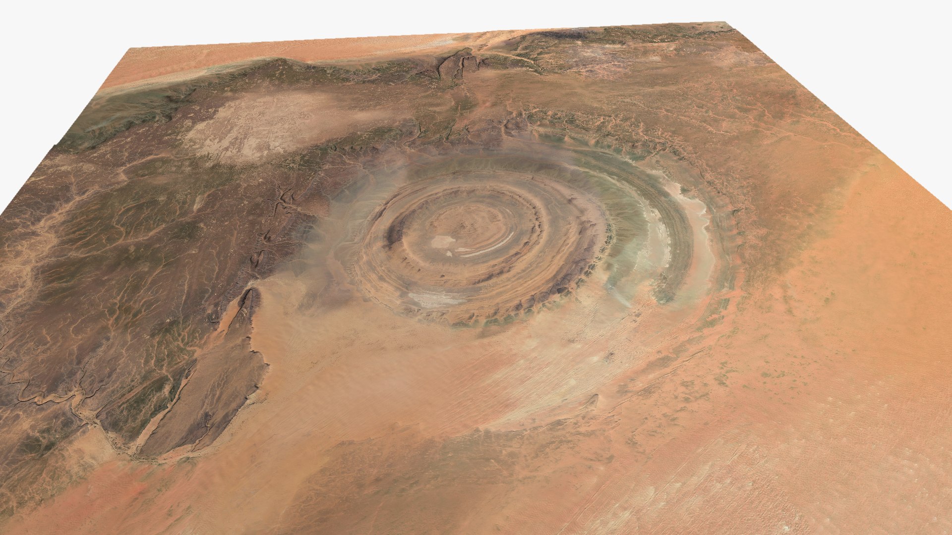 3D Eye Of Sahara - Richat Structure Model - TurboSquid 2006825