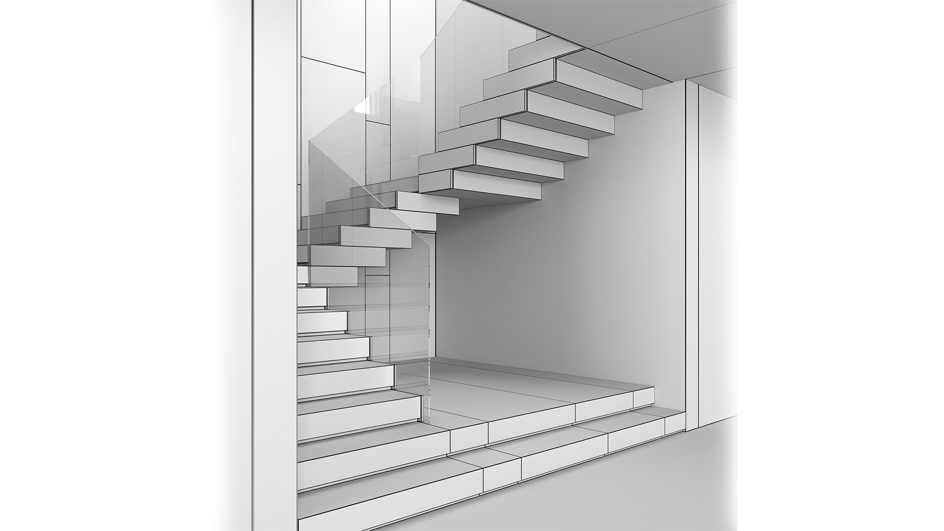 3D Model Modern Interior Stair 16 - TurboSquid 2173672