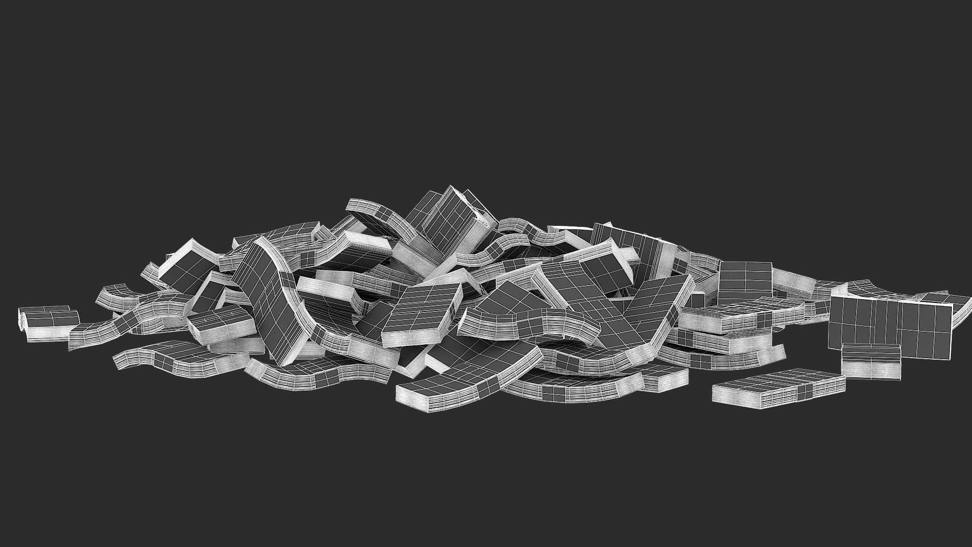 100 Dollar Bill Stack Pile 2 3D Model - TurboSquid 1972852
