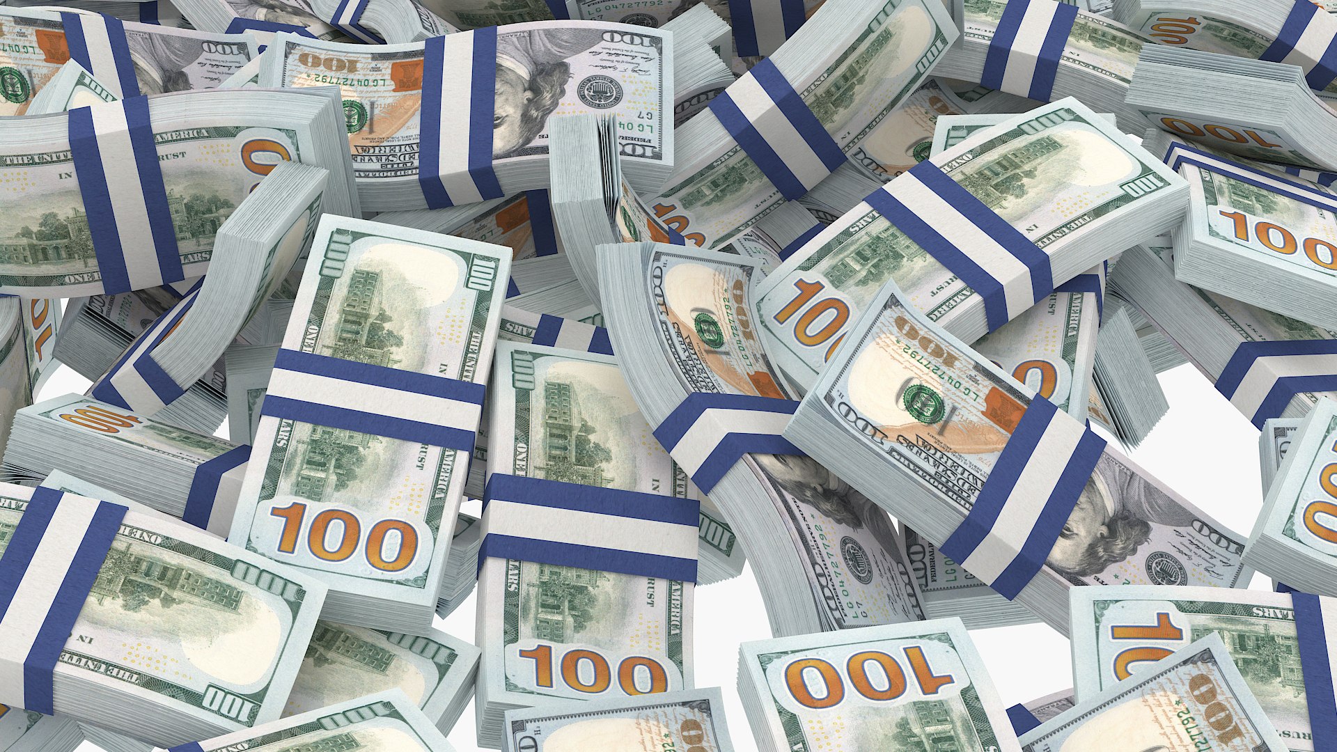 100 Dollar Bill Stack Pile 2 3D Model - TurboSquid 1972852