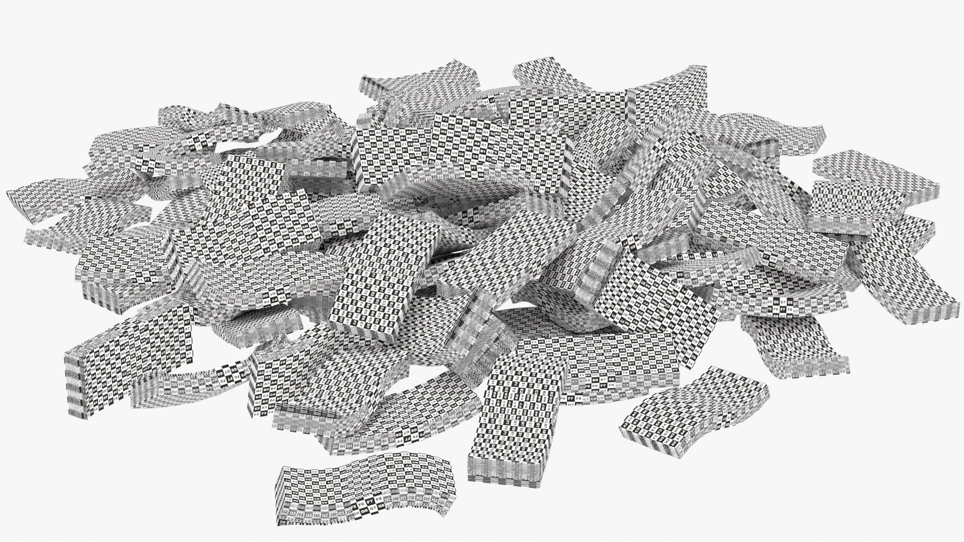 100 Dollar Bill Stack Pile 2 3D Model - TurboSquid 1972852