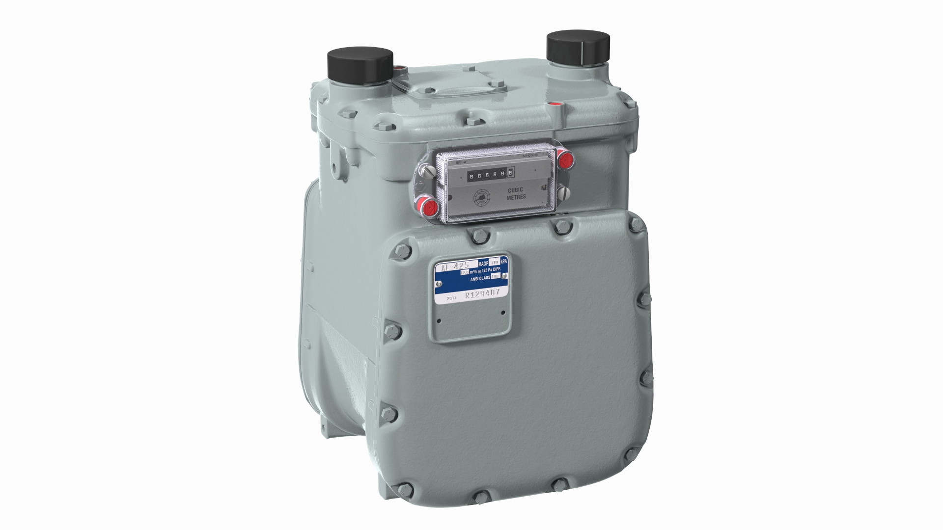 Diaphragm Gas Meter 3D Model - TurboSquid 1896292