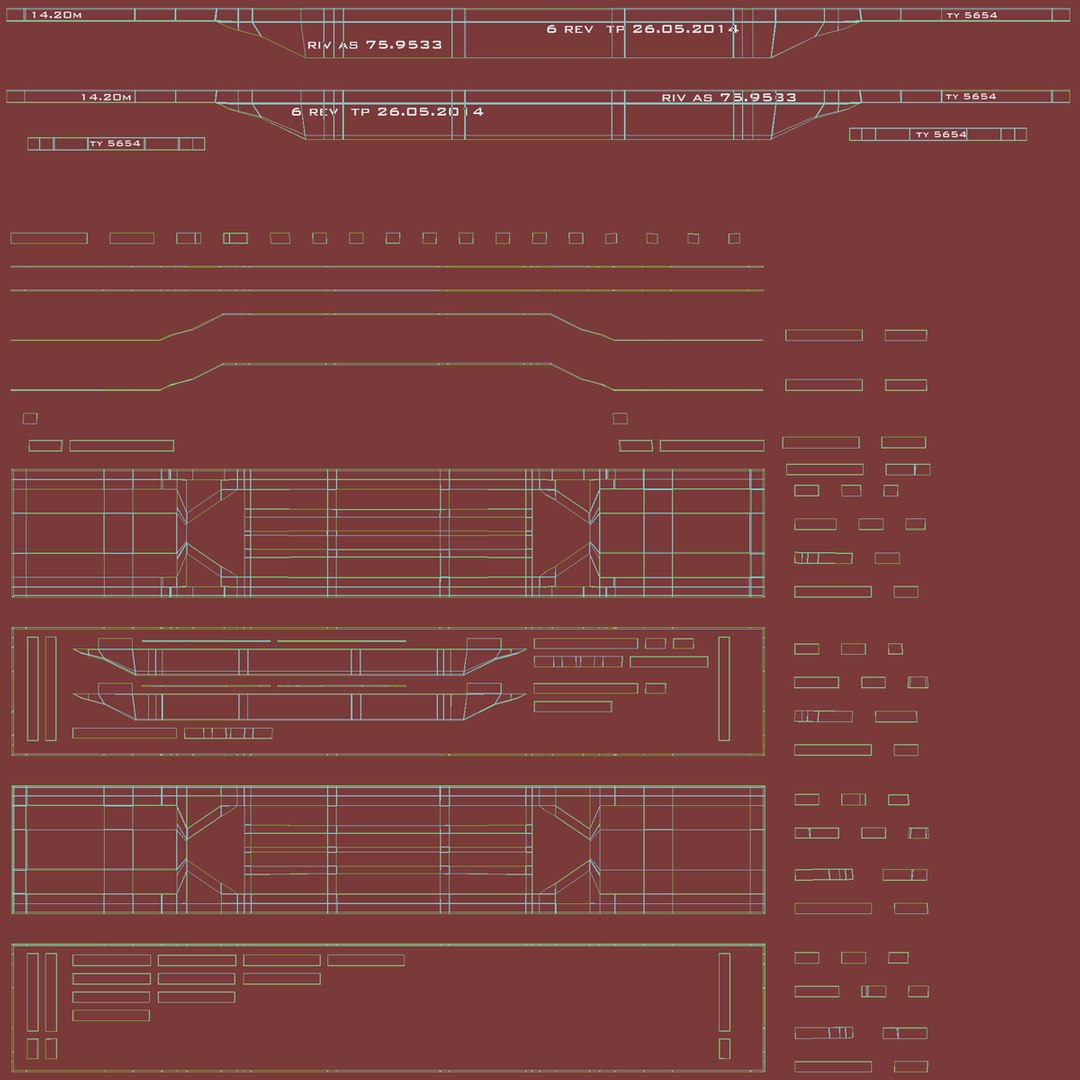 3D Model Railcar ISO 40 Container Carrier - TurboSquid 1718970
