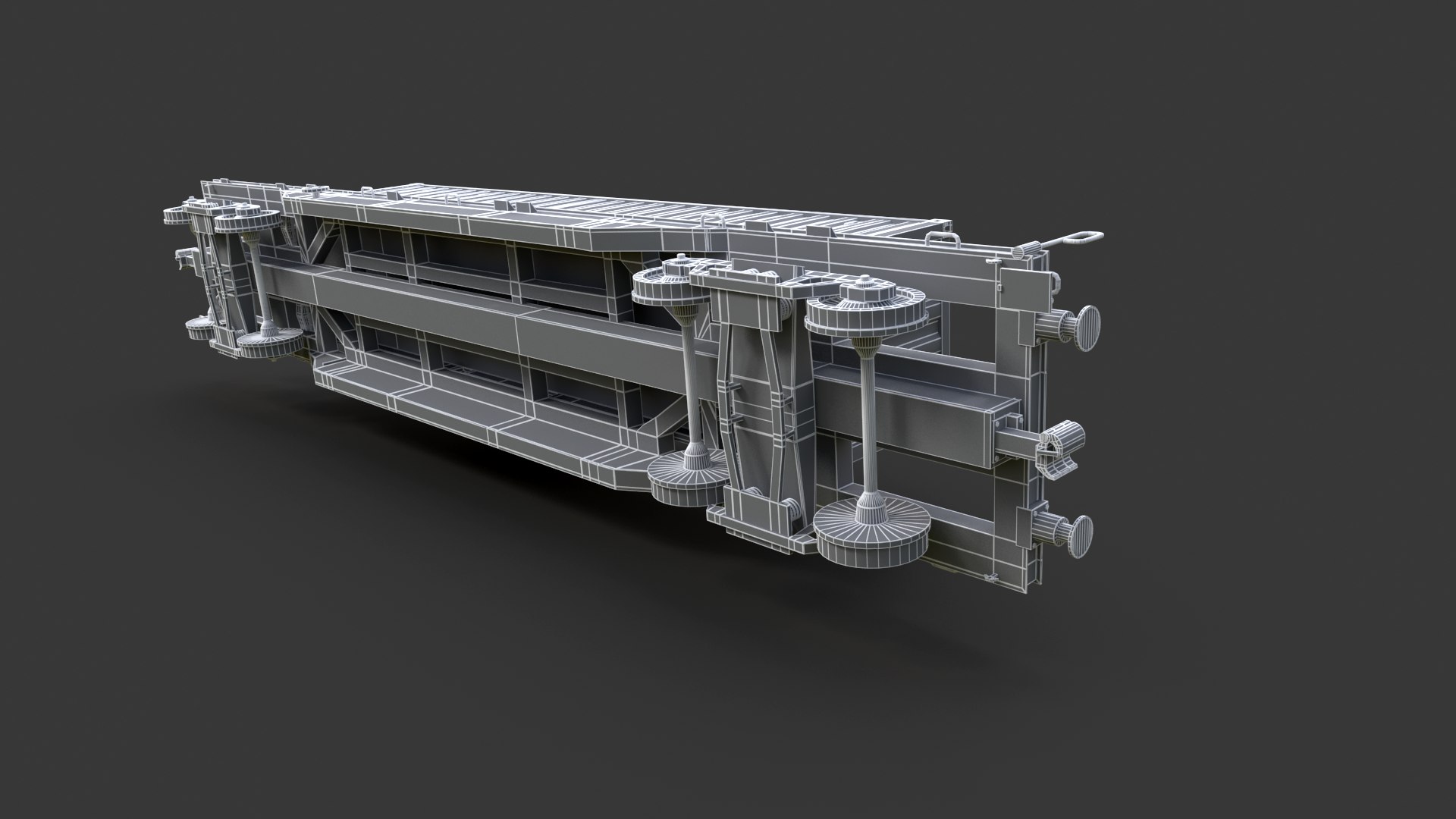3D Model Railcar ISO 40 Container Carrier - TurboSquid 1718970