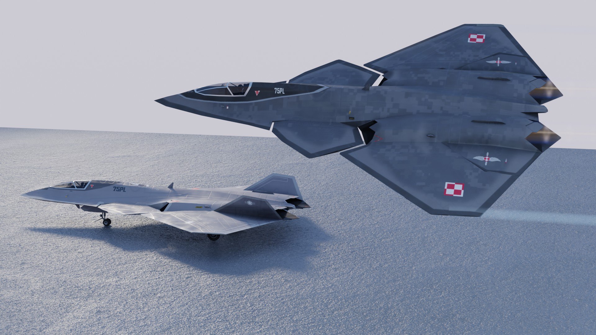 3D Lockheed NGAD Prime Concept Fighter Drones - TurboSquid 1946069