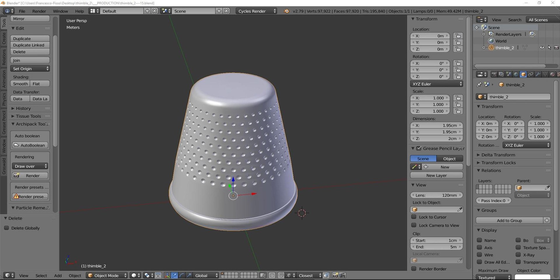 3D Model Thimble 2 - TurboSquid 1418725