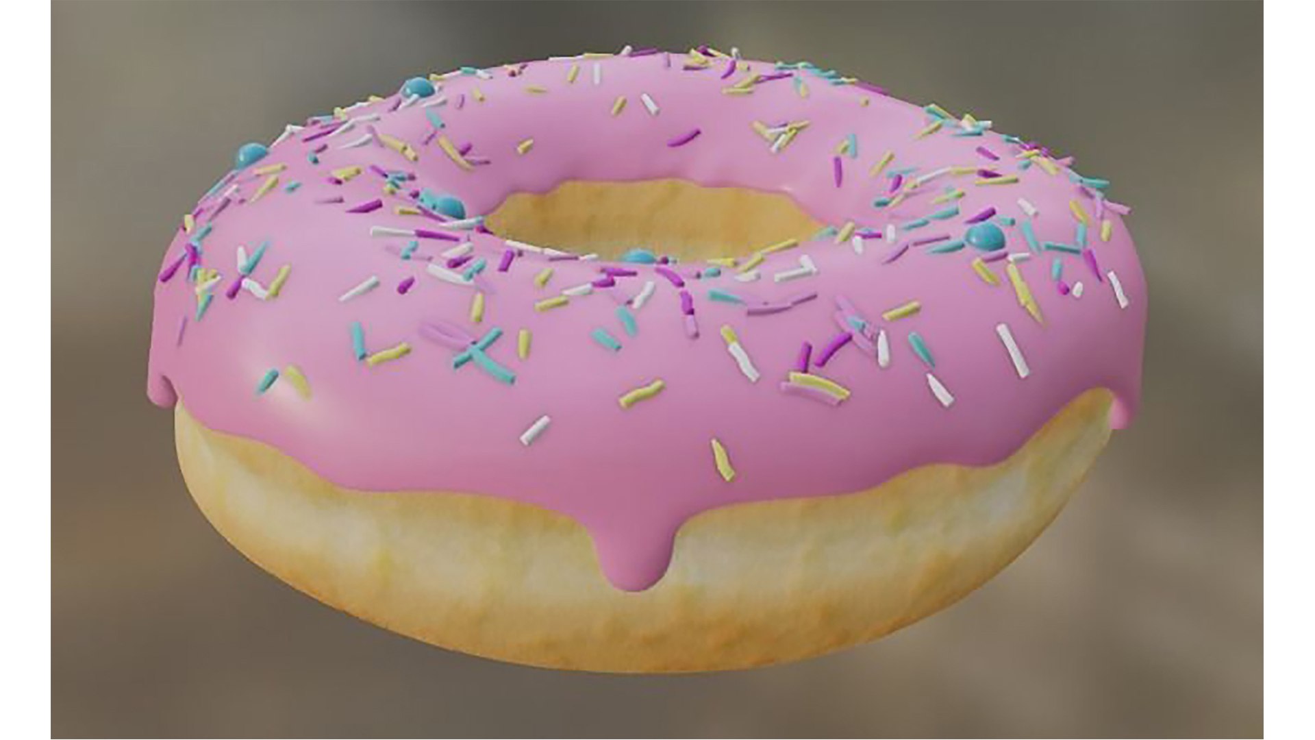 3D model Realistic donut with sprinkles 3D model - TurboSquid 1773984